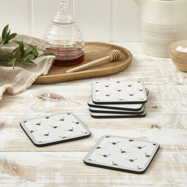 Wrendale Designs Bee 6 Piece Coasters Set | Wayfair.co.uk